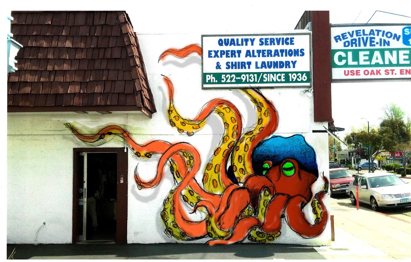 Octopus Mural Concept – East Bay Murals